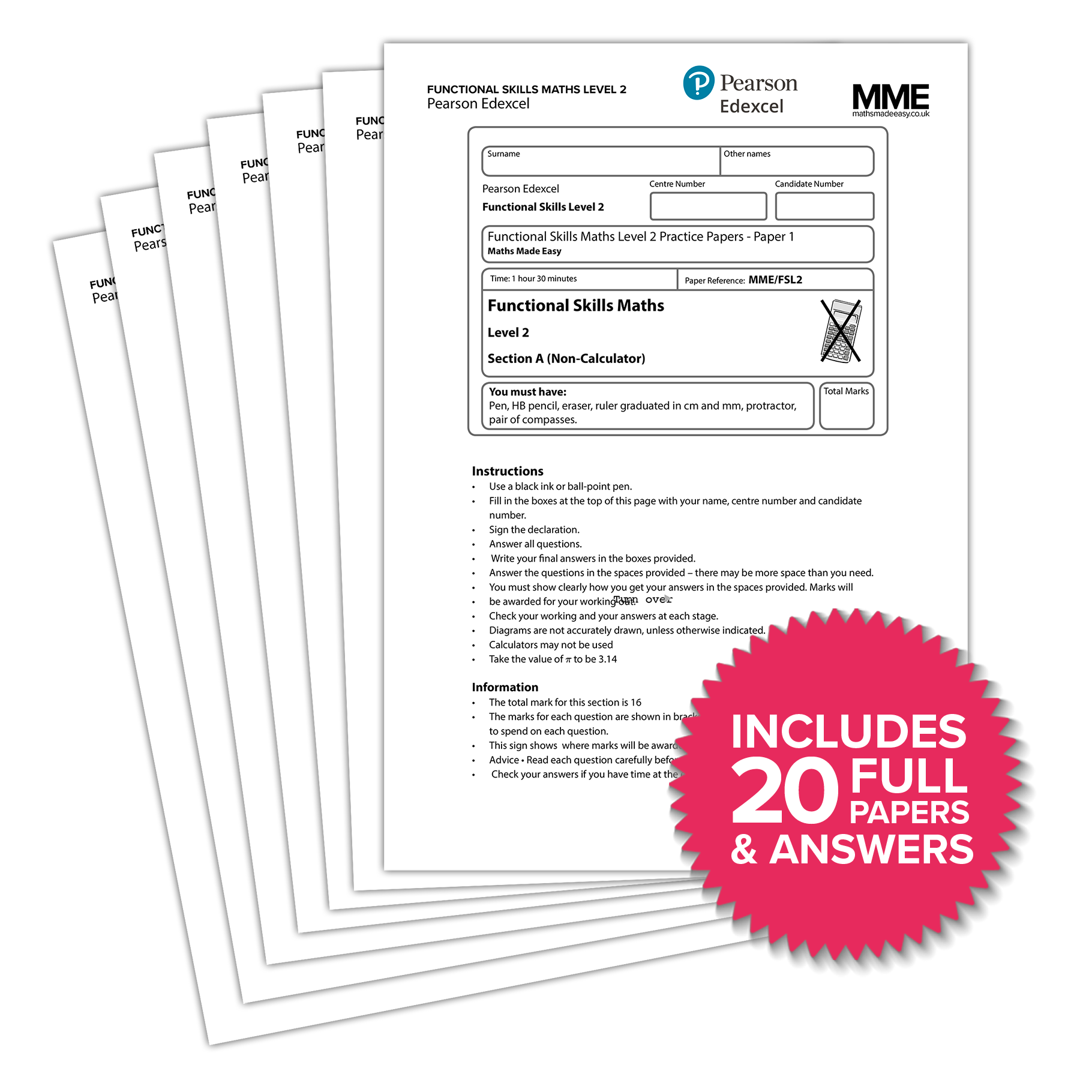 Maths Level 2 Practice Papers Page Functional Skills Maths Level 2 Maths Level 2 Practice Papers Page Functional Skills Maths Level 2